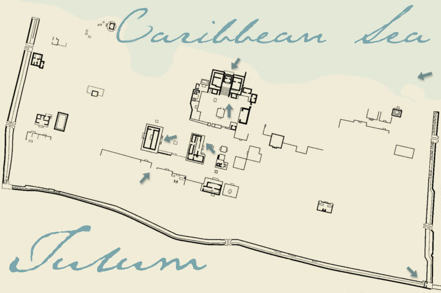 Tulum Site Map